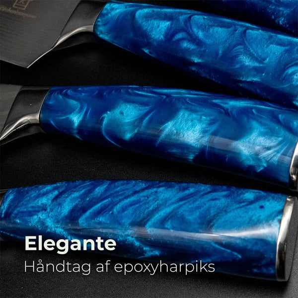 8-delt Shiburu knivsæt Premium | Küchenkompane – Kühenkompane DK